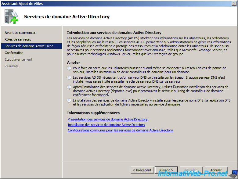 Créer un Active Directory sous Windows Server 2008 - Windows Server - Tutoriels - InformatiWeb Pro